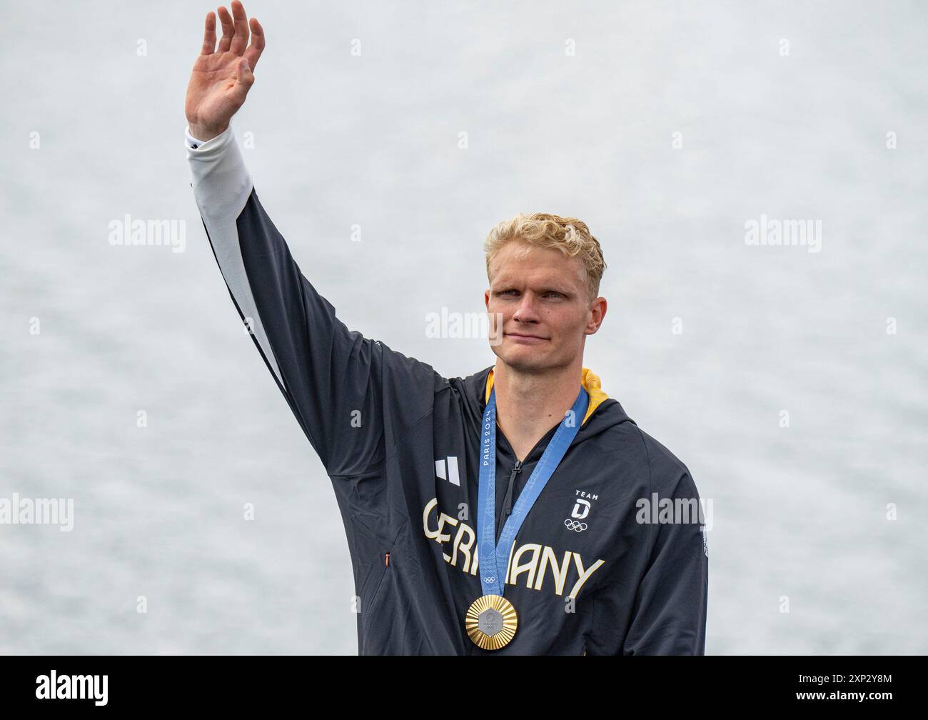 Vaires Sur Marne. 3rd Aug, 2024. Gold medalist Oliver Zeidler of ...