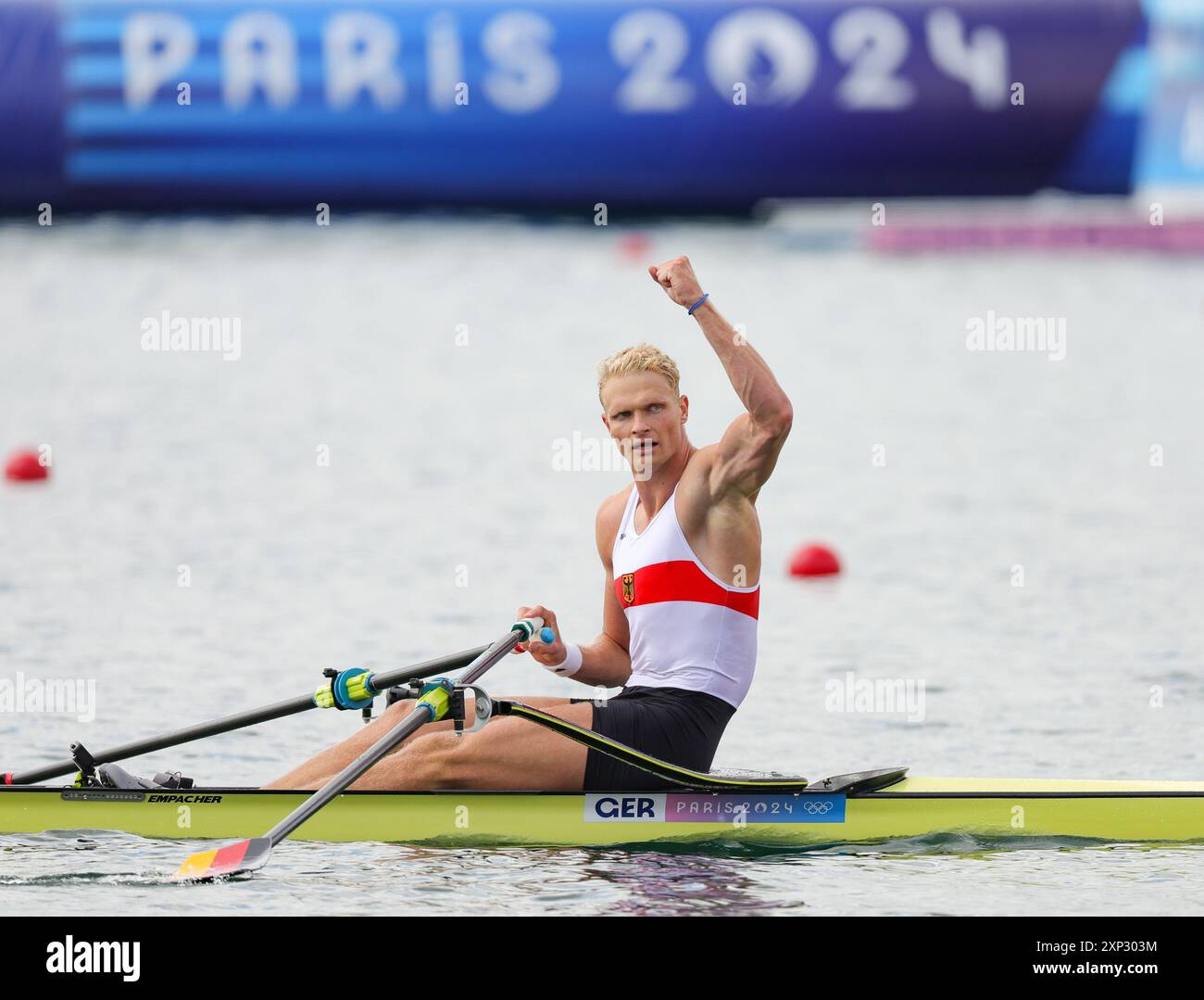 Vaires Sur Marne. 3rd Aug, 2024. Oliver Zeidler of Germany celebrates ...