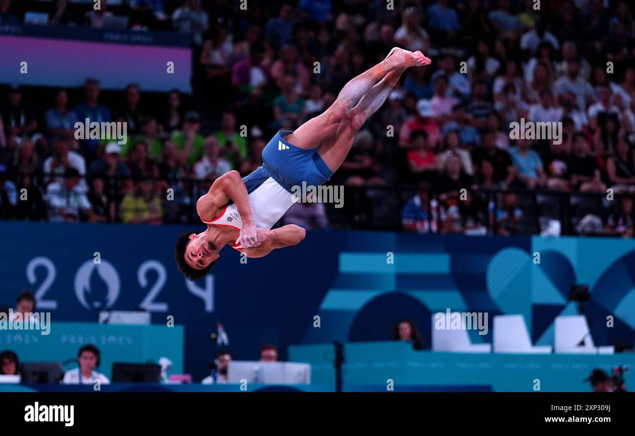 Great Britain's Jake Jarman competing in the Men's Floor Exercise Final ...