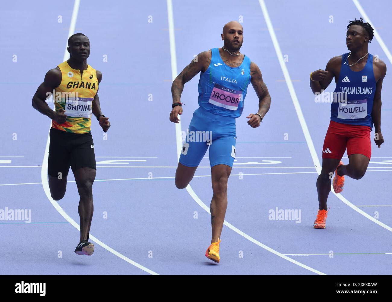 Paris, France. 03rd Aug, 2024. From L to R: Abdul-Rasheed Saminu of ...