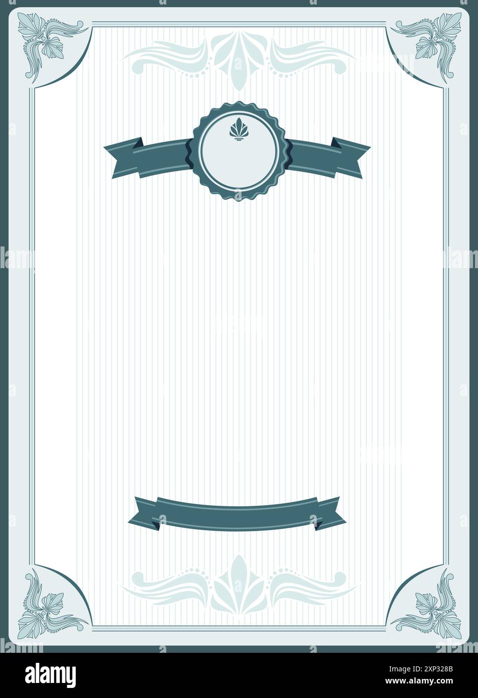 Blank certificate of appreciation Cut Out Stock Images & Pictures - Alamy