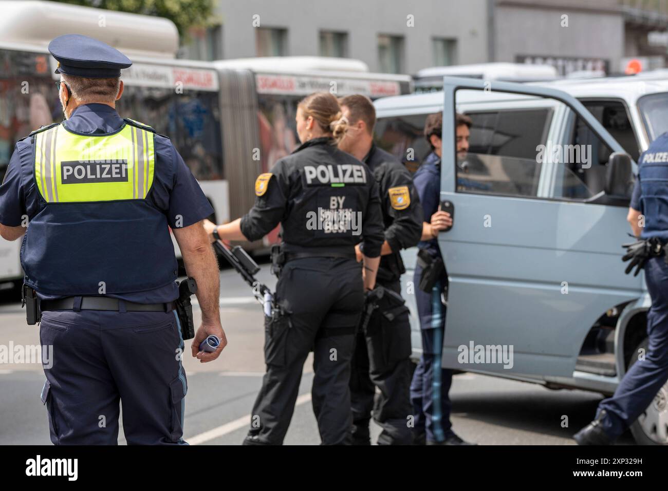 Augsburg, Bavaria, Germany - August 3, 2024: Police units at the Last ...