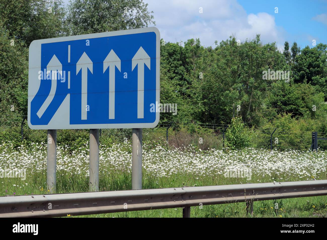 Traffic joining motorway hi-res stock photography and images - Alamy