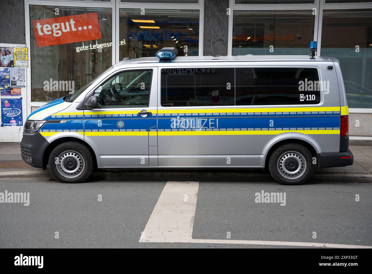 Augsburg, Bavaria, Germany - August 3, 2024: A police car of the ...