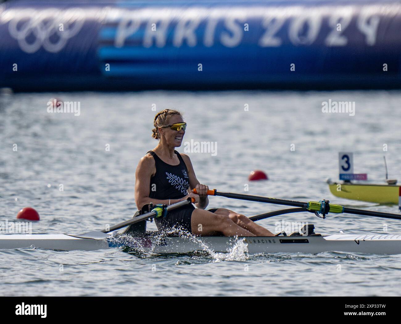 Vaires Sur Marne. 3rd Aug, 2024. Emma Twigg of New Zealand competes ...