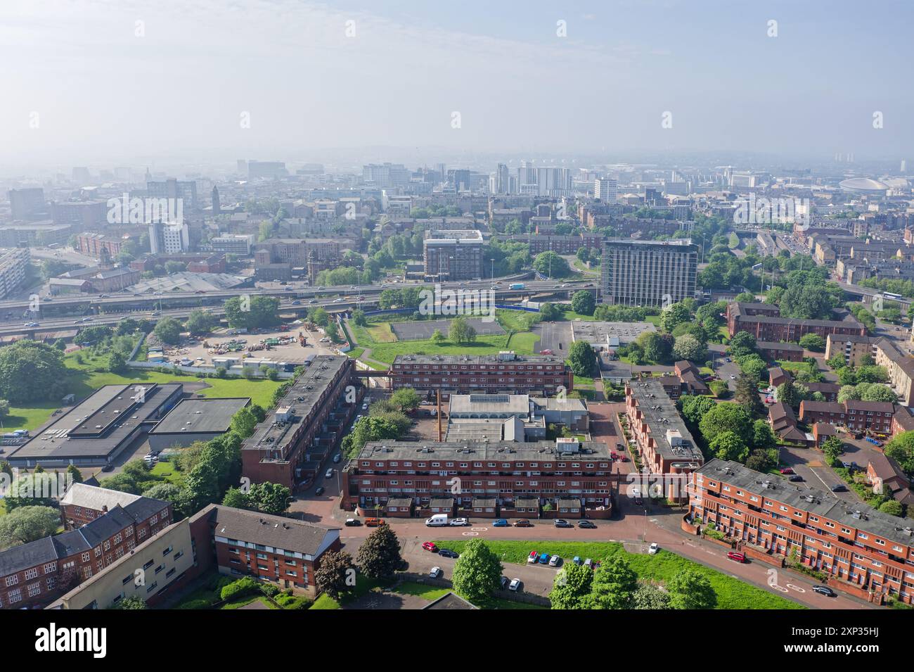 Glasgow city skyline view north hi-res stock photography and images - Alamy