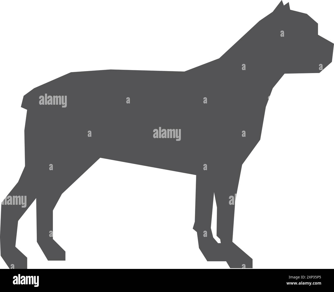 Cane corso black silhouette. Dog pet icon Stock Vector Image & Art - Alamy
