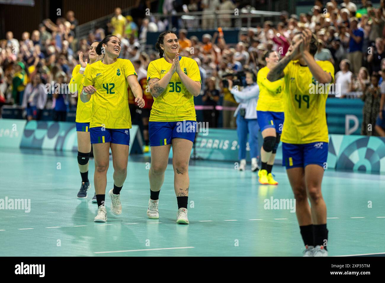 PARIS, IF - 03.08.2024: BRAZIL X ANGOLA WOMEN'S HANDBALL - Last game of ...
