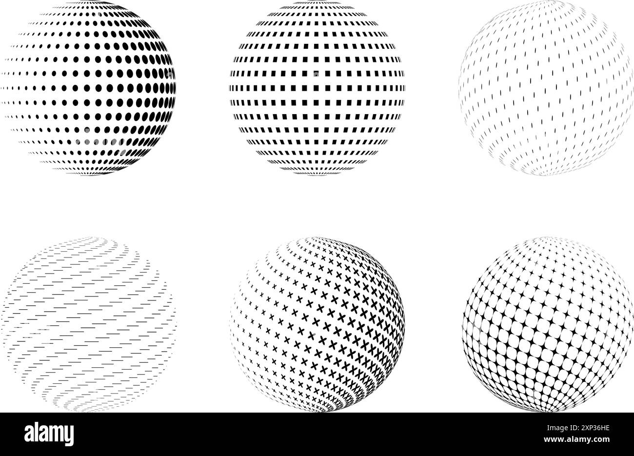 Globe grid spheres wireframe. 3D spheres isolated. Vector illustration ...