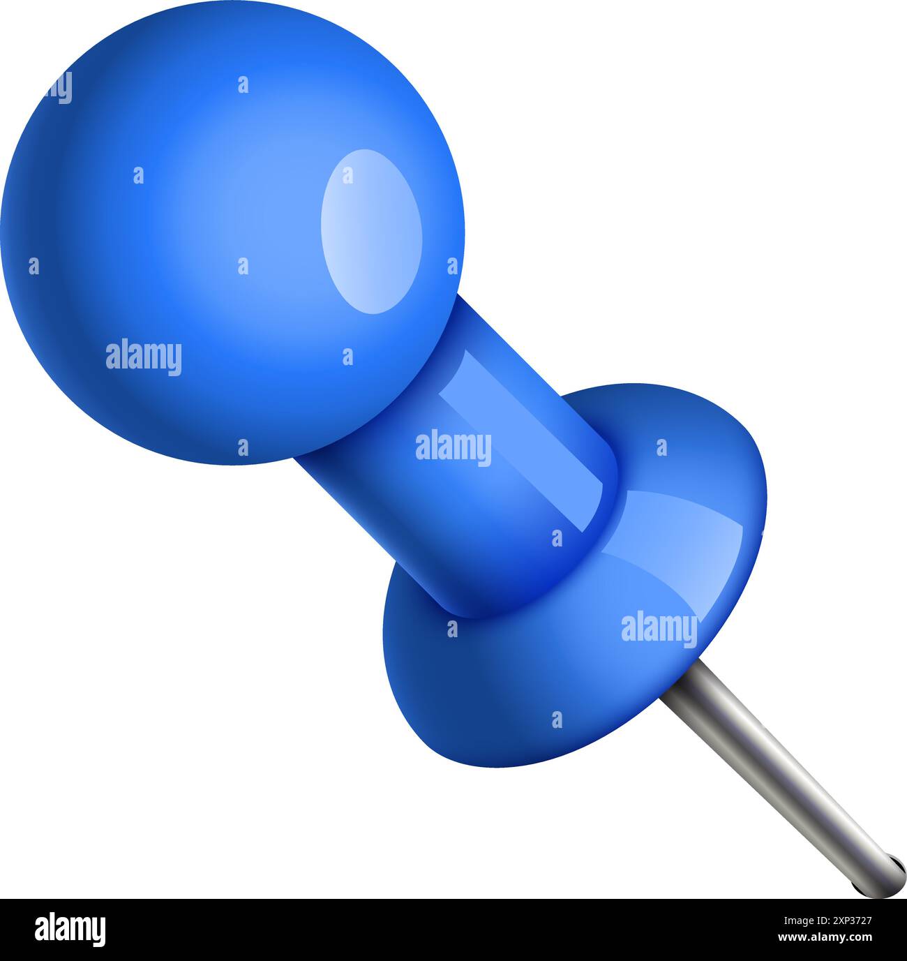 Plastic pushpin pin shadow Stock Vector Images - Alamy