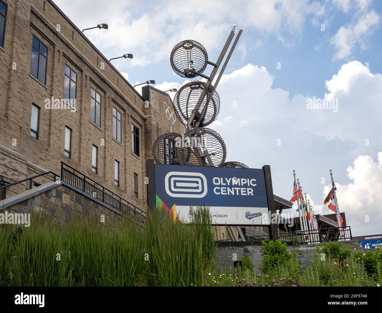 The iconic Olympic Center in downtown Lake Placid, Upstate New York ...