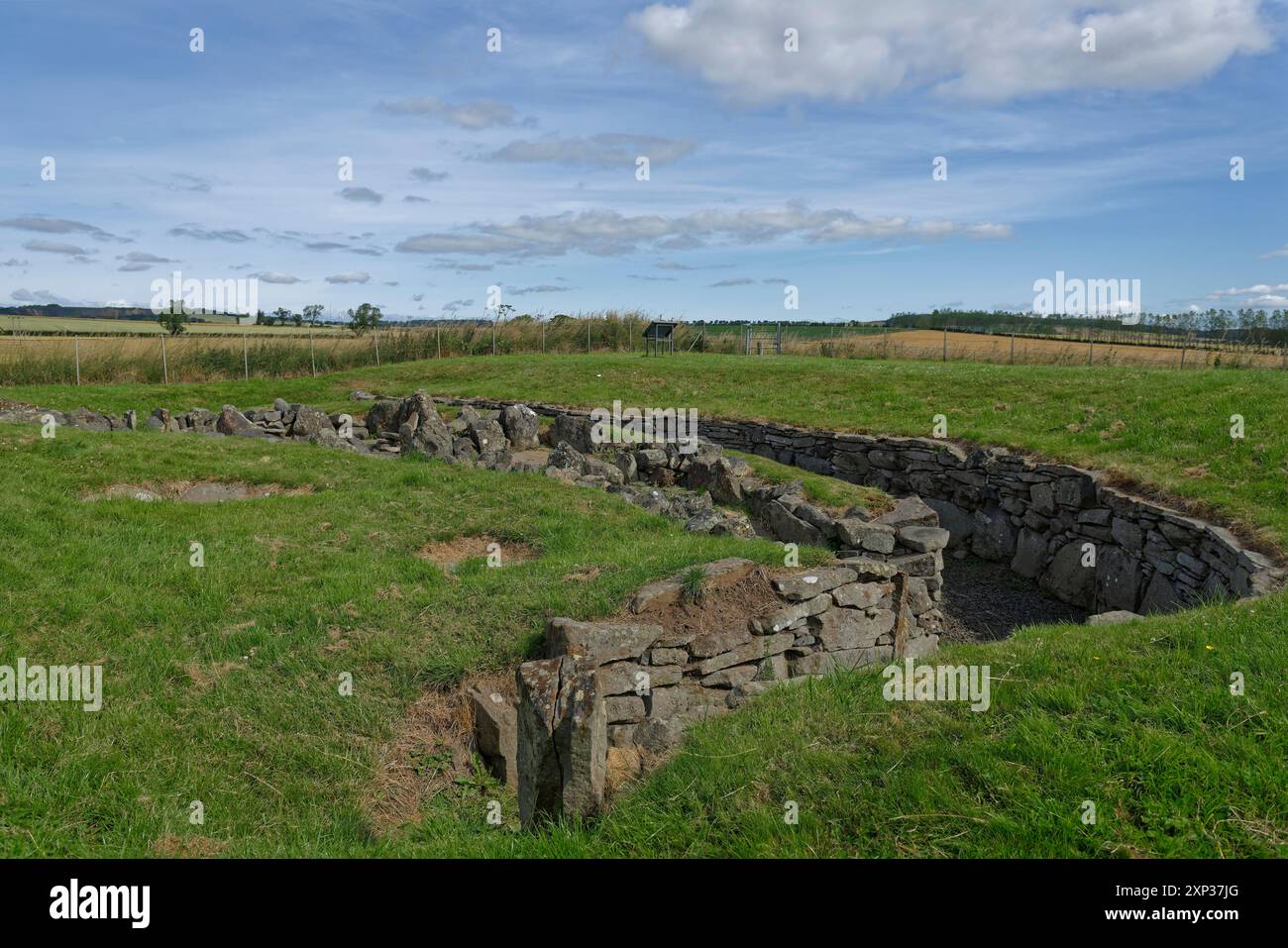 The remains of the Iron age Souterrain of the Ardestie Earth House ...