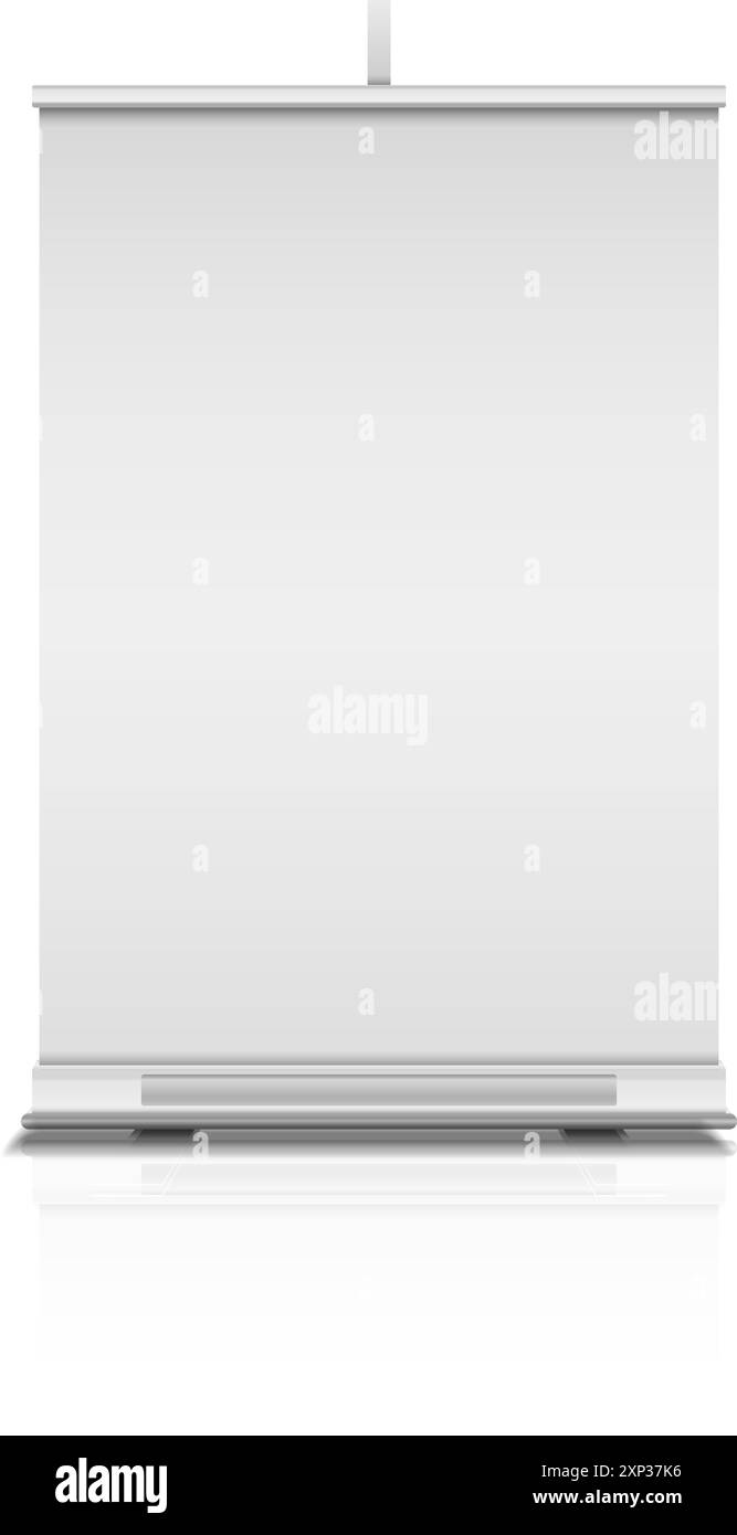 White board mockup. Realistic presentation paper display Stock Vector ...