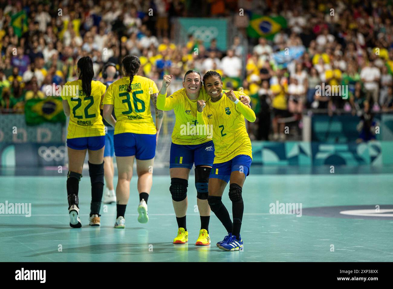 PARIS, IF - 03.08.2024: BRAZIL X ANGOLA WOMEN'S HANDBALL - Last game of ...