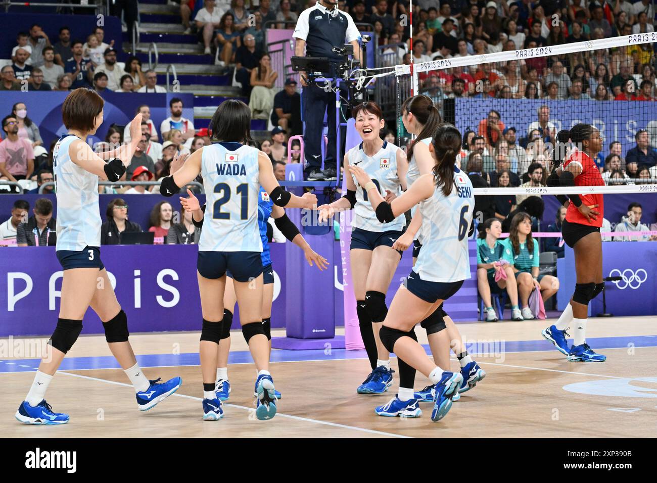 Japan (JPN) Team, Japan (JPN) vs Kenya (KEN), Volleyball Women's ...