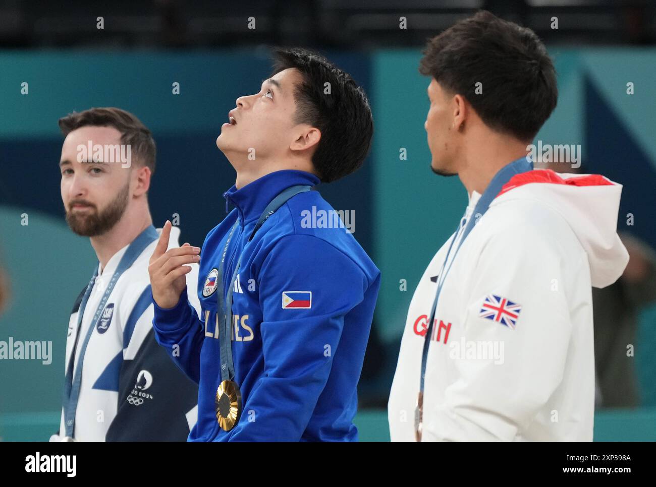 Paris, France. 03rd Aug, 2024. Men's gymnastics floor exercise gold ...