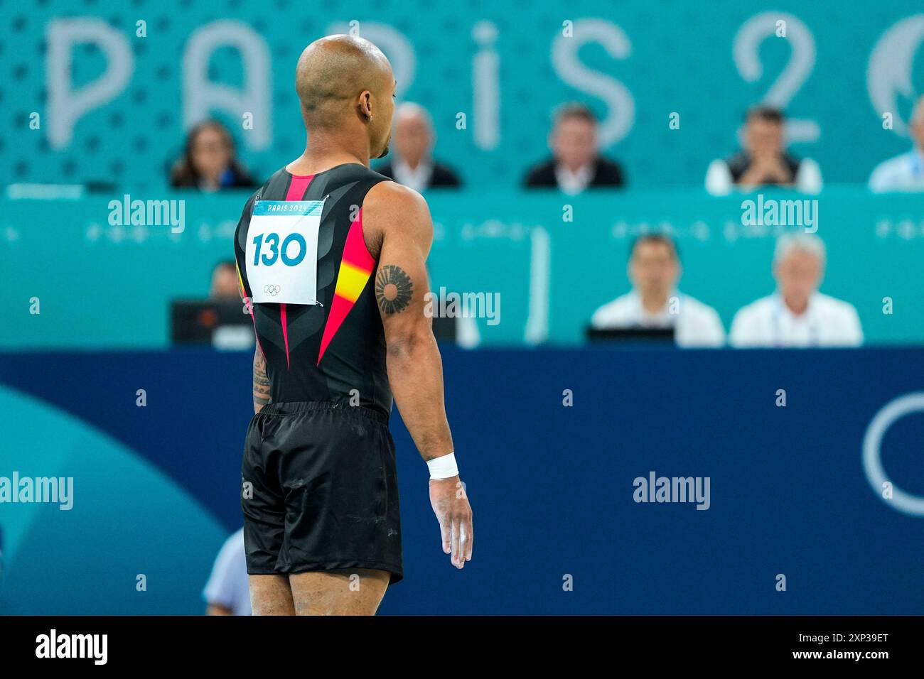 Rayderley Zapata of Spain competes in Men's Floor Exercise Final during ...