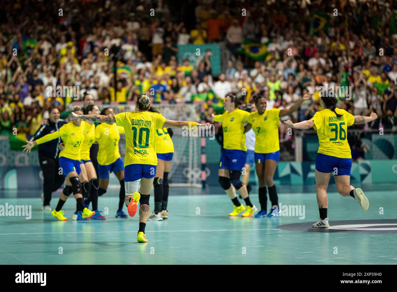 PARIS, IF - 03.08.2024: BRAZIL X ANGOLA WOMEN'S HANDBALL - Last game of ...