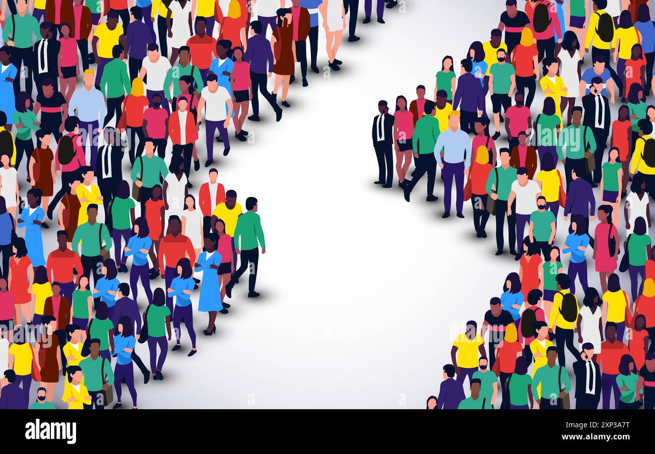 Man divided illustration hi-res stock photography and images - Alamy