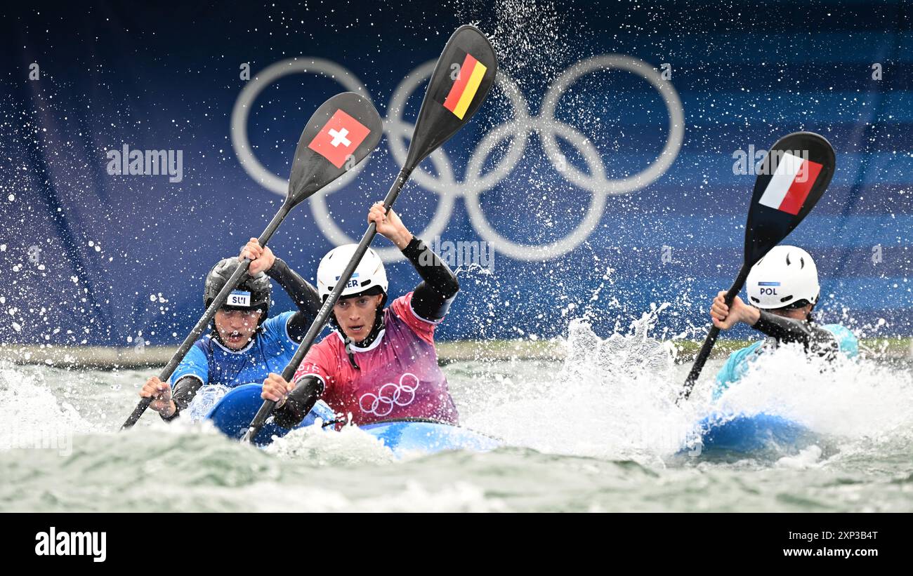 Vaires Sur Marne, France. 03rd Aug, 2024. Olympia, Paris 2024, Canoe ...