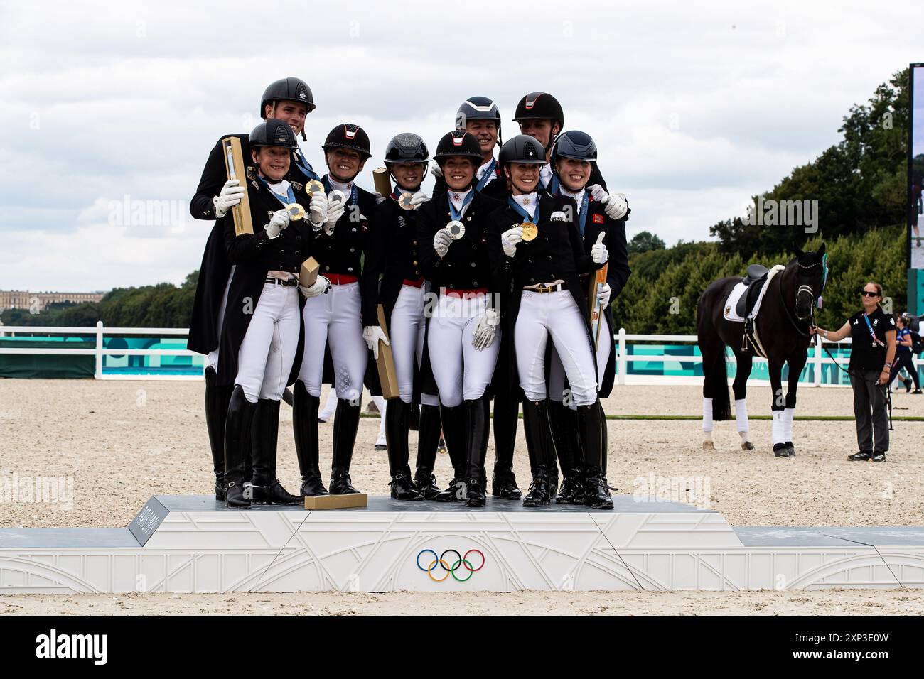 FRA, Olympische Spiele Paris 2024, Reiten Dressur Team Grand Prix ...