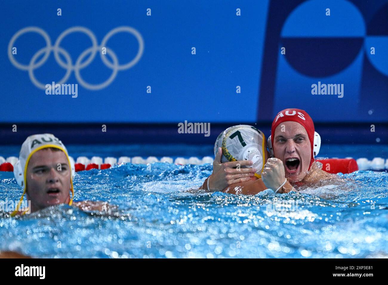 Saint Denis, France. 03rd Aug, 2024. Australian water polo player Nic ...
