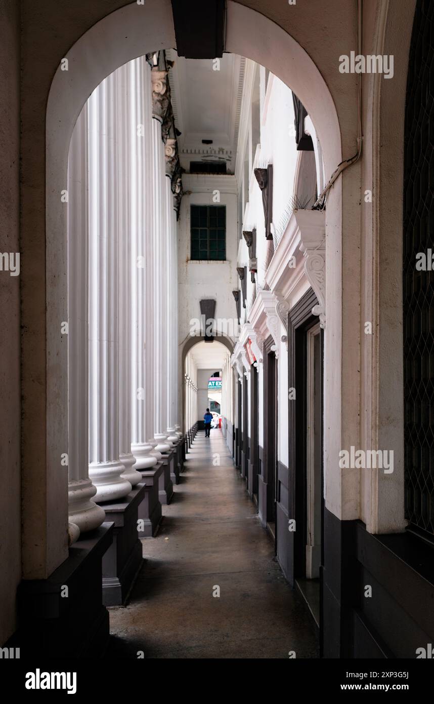 British colonial architecture Neo-classical white pillars at the Old ...