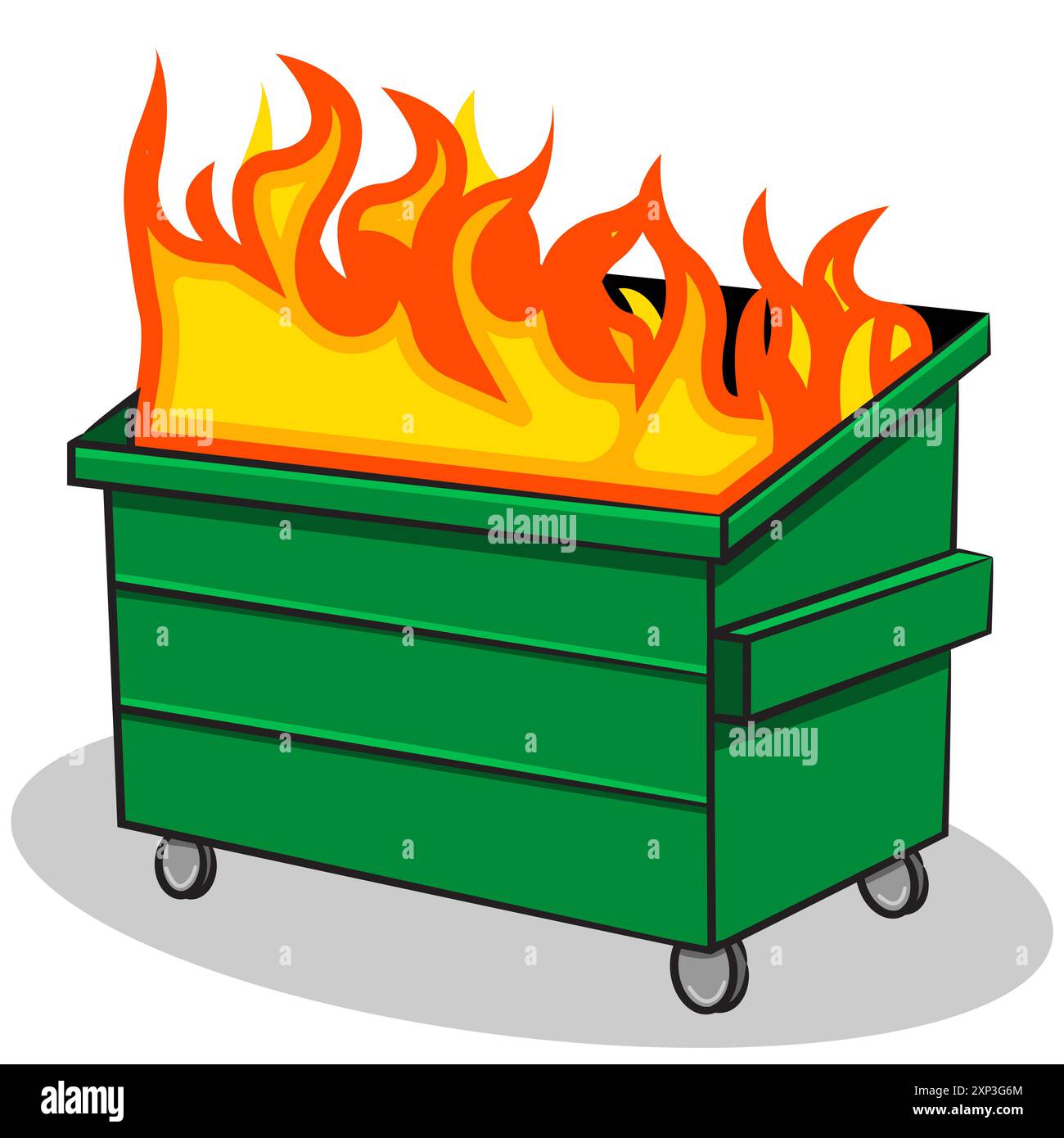Burn fire flame flames waste Stock Vector Images - Alamy