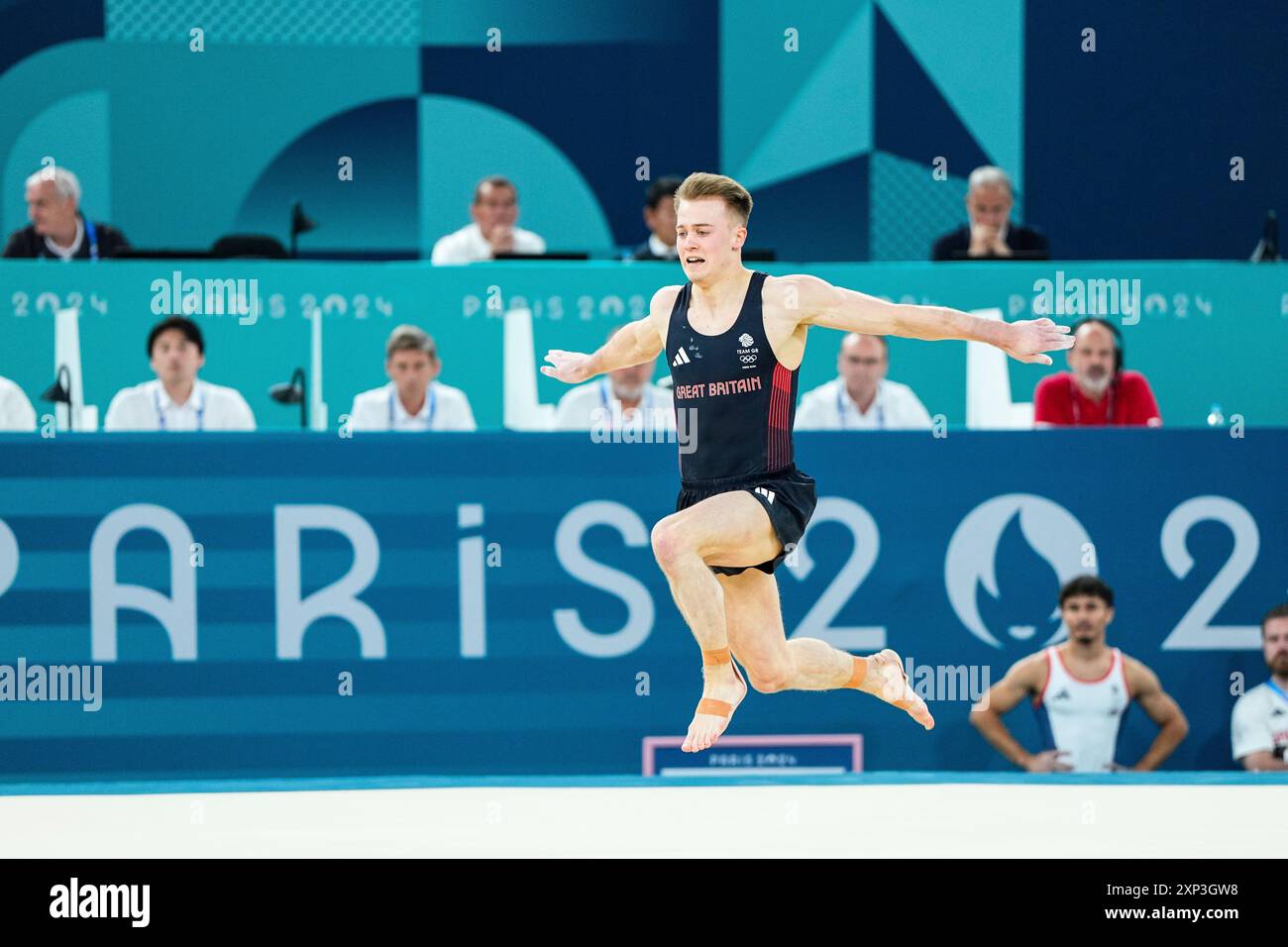 Luke Whitehouse of Great Britain competes in Men's Floor Exercise Final ...