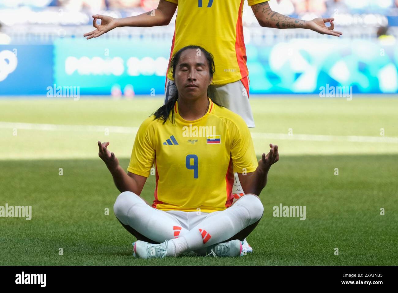 Colombia's Mayra Ramirez celebrates after scoring her side's opening ...