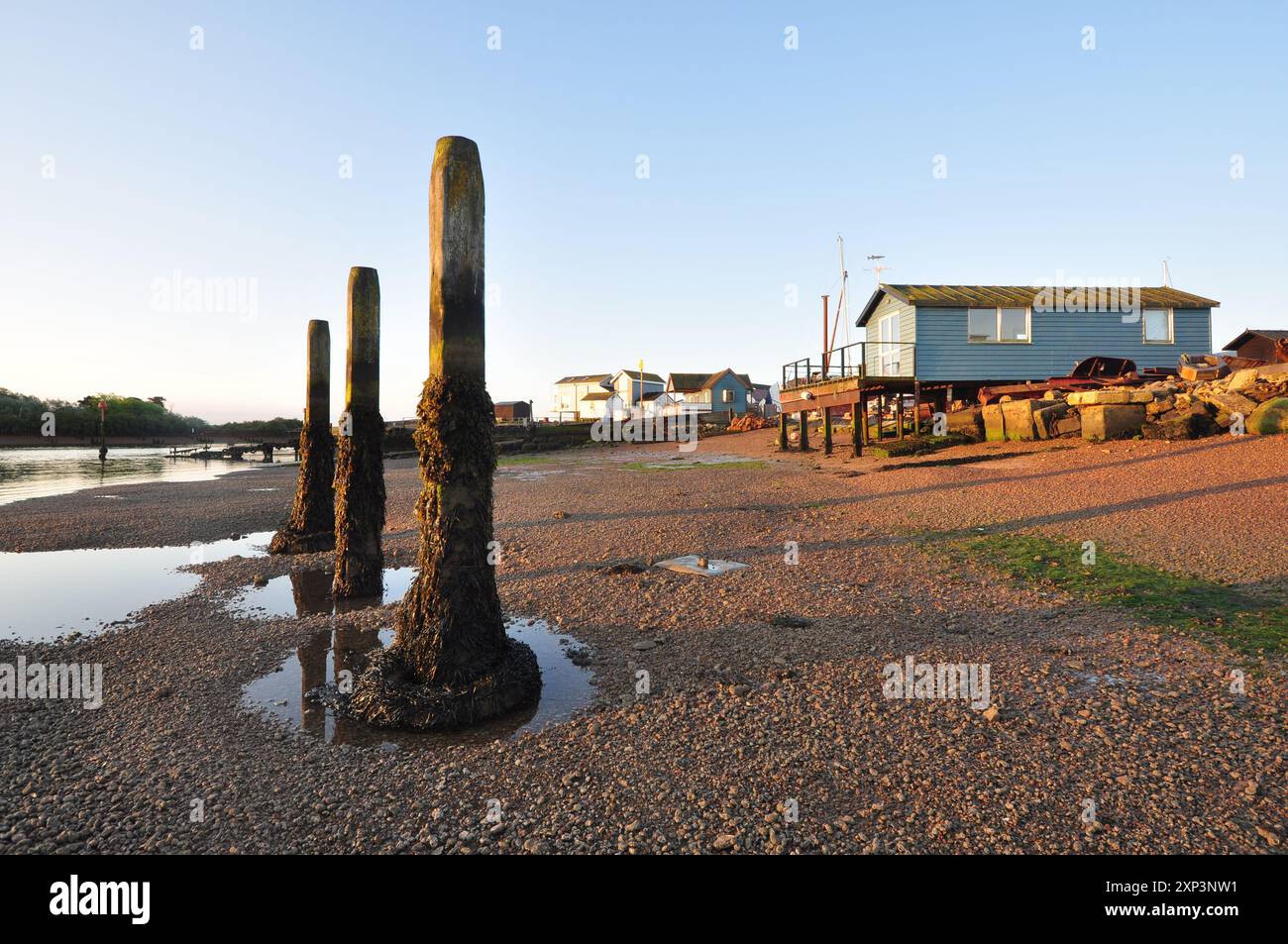 Felixtowe Ferry at the mouth of the River Deben Suffolk England UK ...