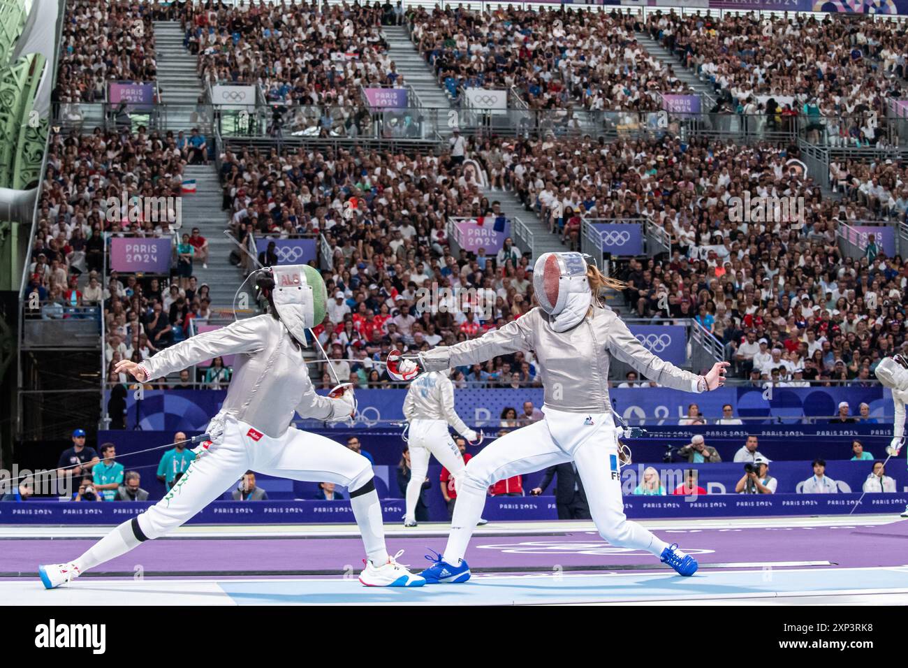 Paris, France. 3rd Aug 2024. Manon Apithy-Brunet (FRA), Fencing, Women ...