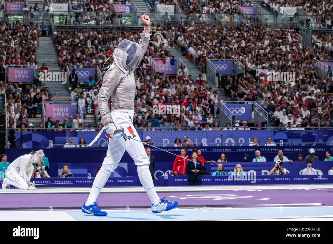 Paris, France. 3rd Aug 2024. Manon Apithy-Brunet (FRA), Fencing, Women ...