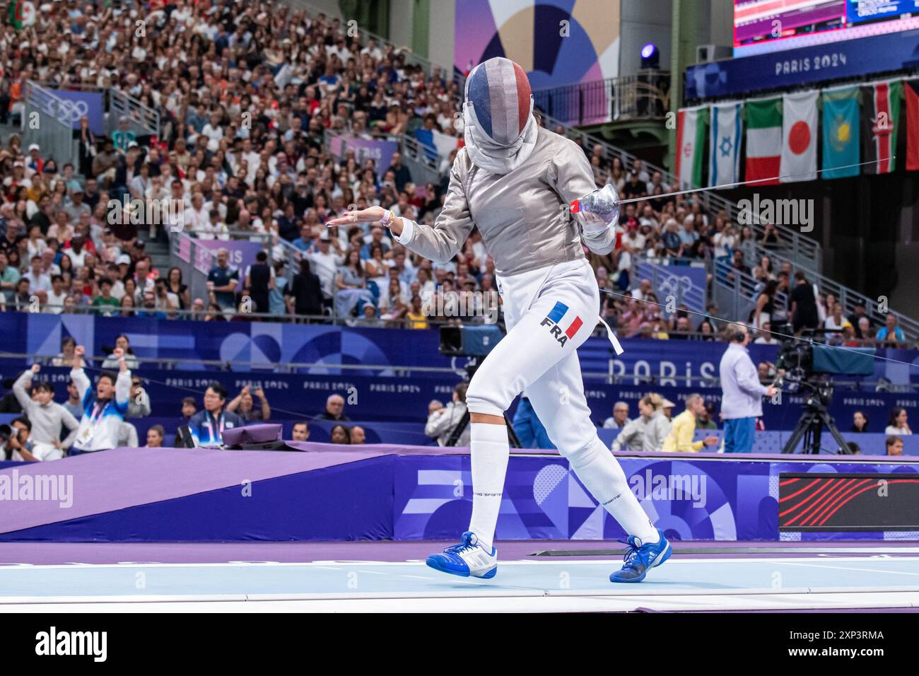 Paris, France. 3rd Aug 2024. Sara Balzer (FRA), Fencing, Women's Sabre ...