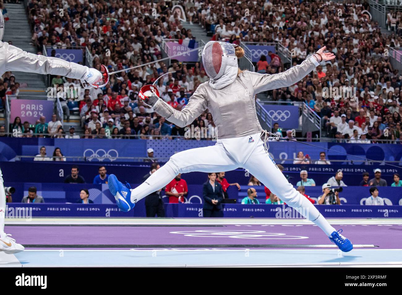 Paris, France. 3rd Aug 2024. Manon Apithy-Brunet (FRA), Fencing, Women ...
