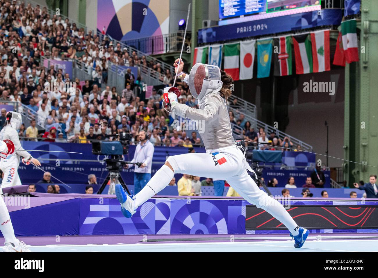 Paris, France. 3rd Aug 2024. Sara Balzer (FRA), Fencing, Women's Sabre ...