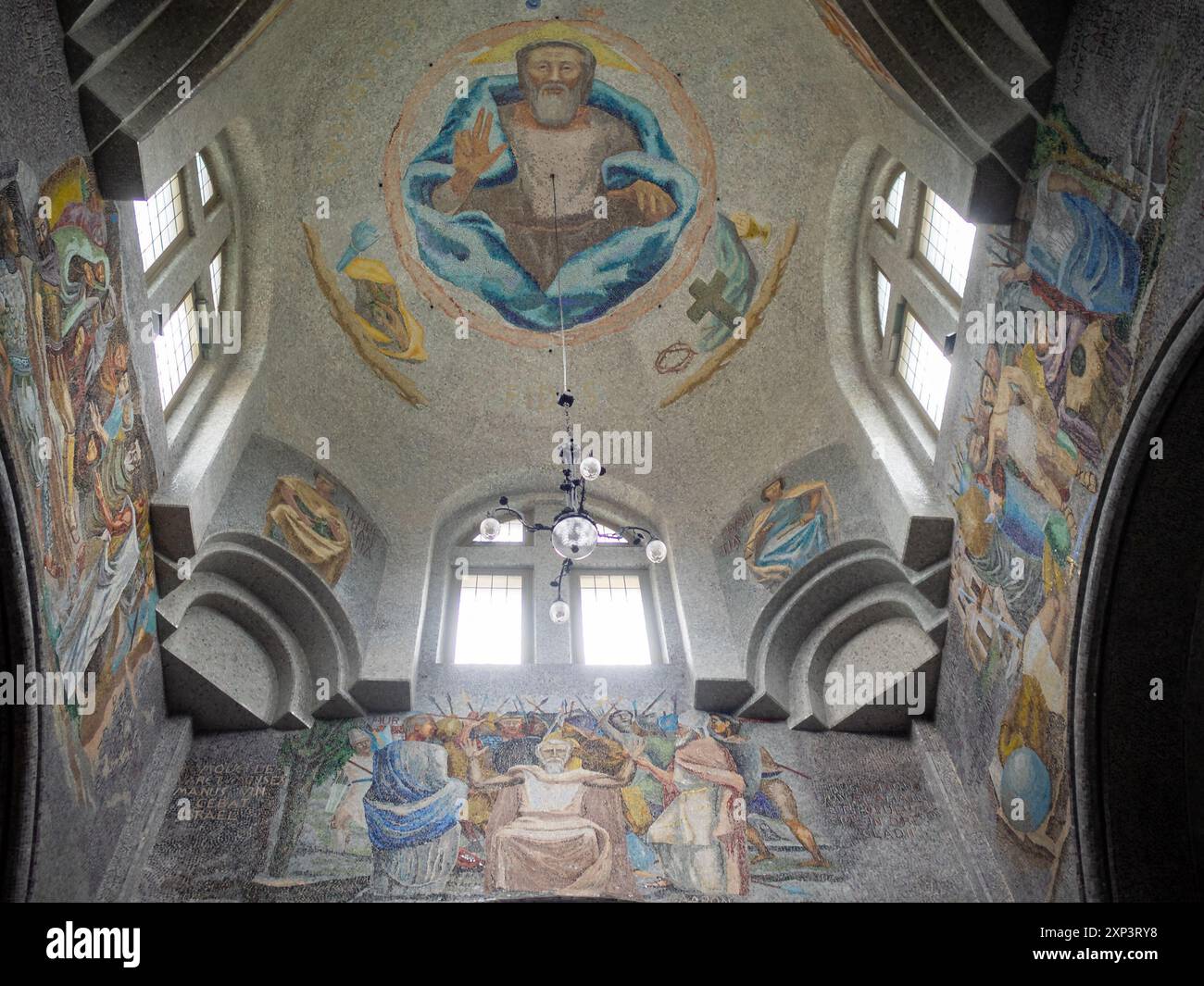 The Eternal Father depicted at the dome of the Temple of the Fallen ...