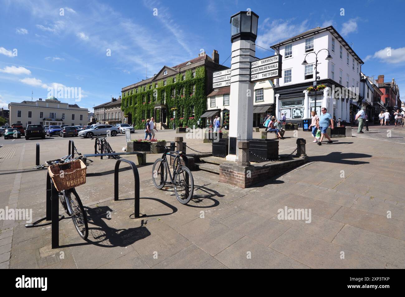 Angel Hill Bury St Edmunds Suffolk, England UK Stock Photo - Alamy