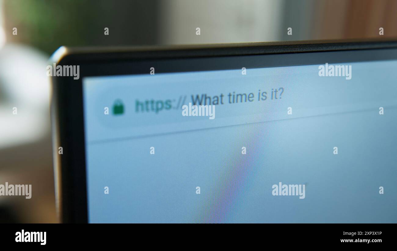A close-up shot of a computer screen displaying the search query "What ...
