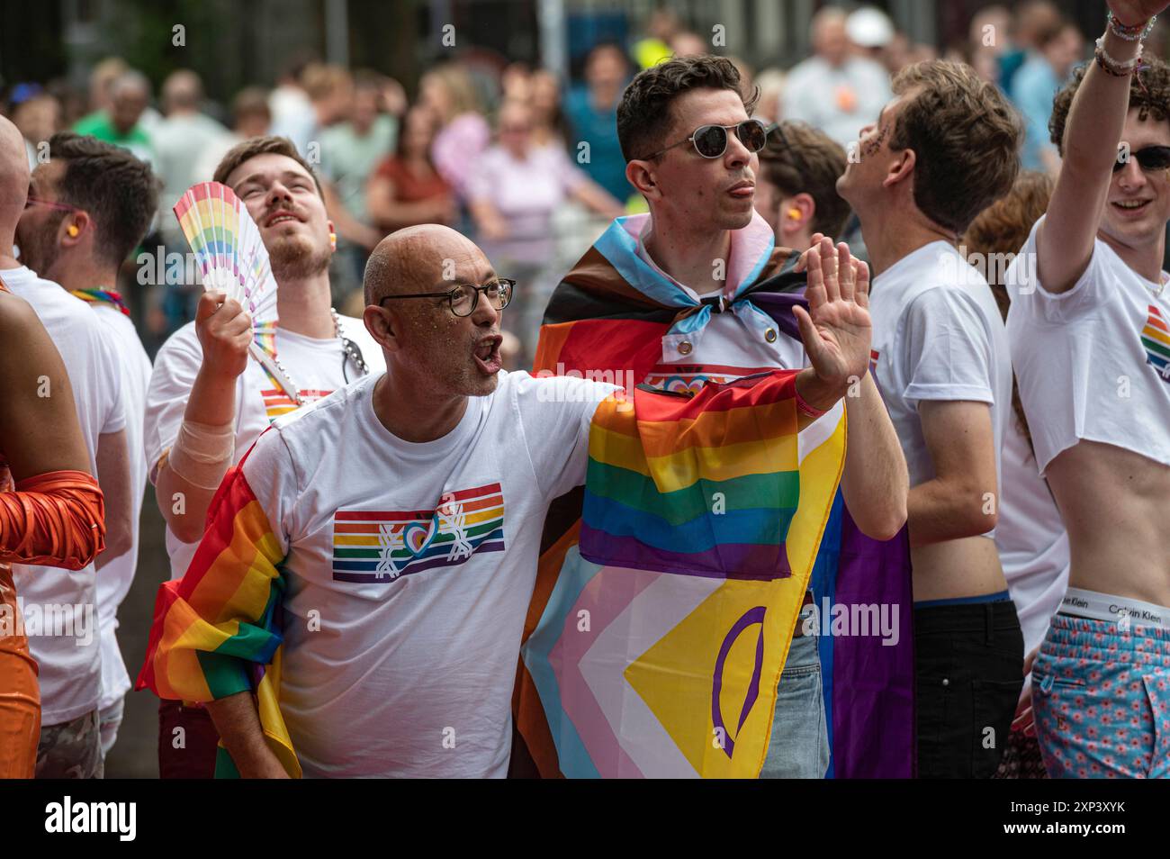 Amsterdam The Netherlands 3rd August 2024 A flamboyant procession of ...