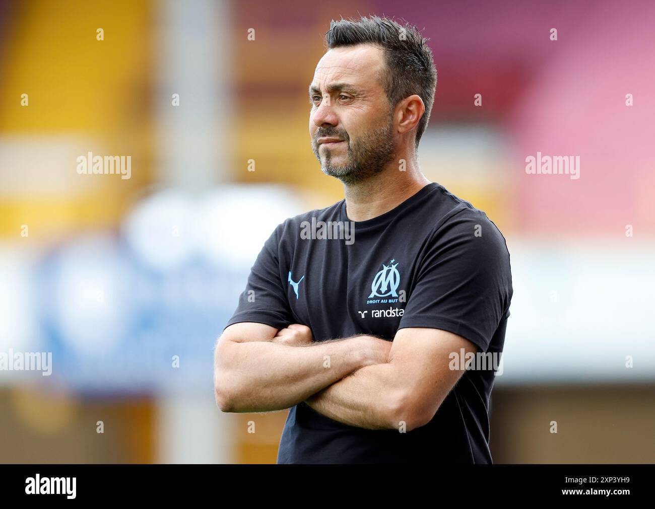 Marseille manager Roberto De Zerbi during the pre-season friendly match ...