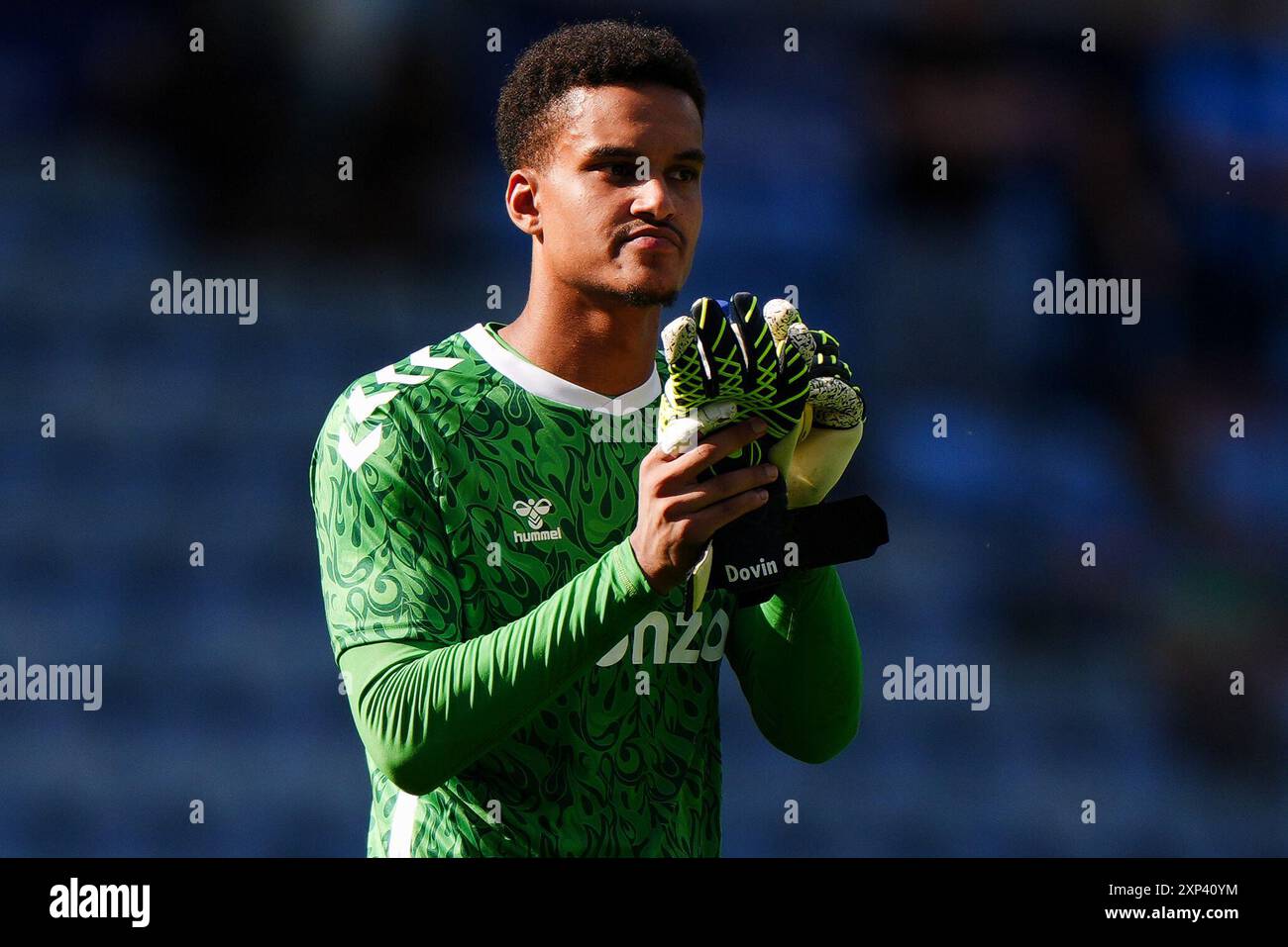 Coventry City goalkeeper Oliver Dovin following the pre-season friendly ...