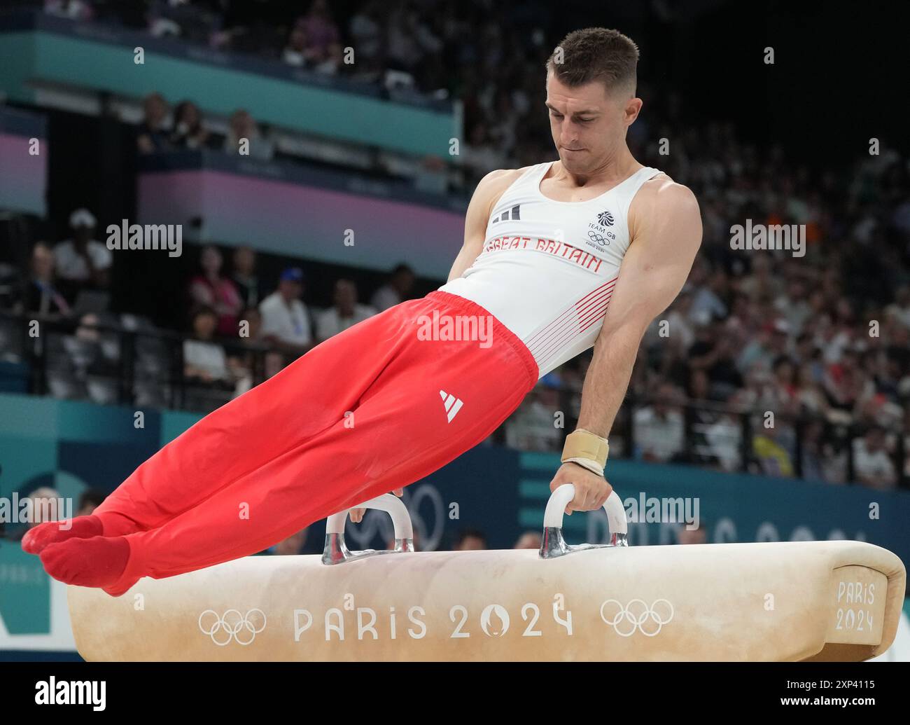 Paris, France. 03rd Aug, 2024. Max Whitlock of Great Britain performs ...