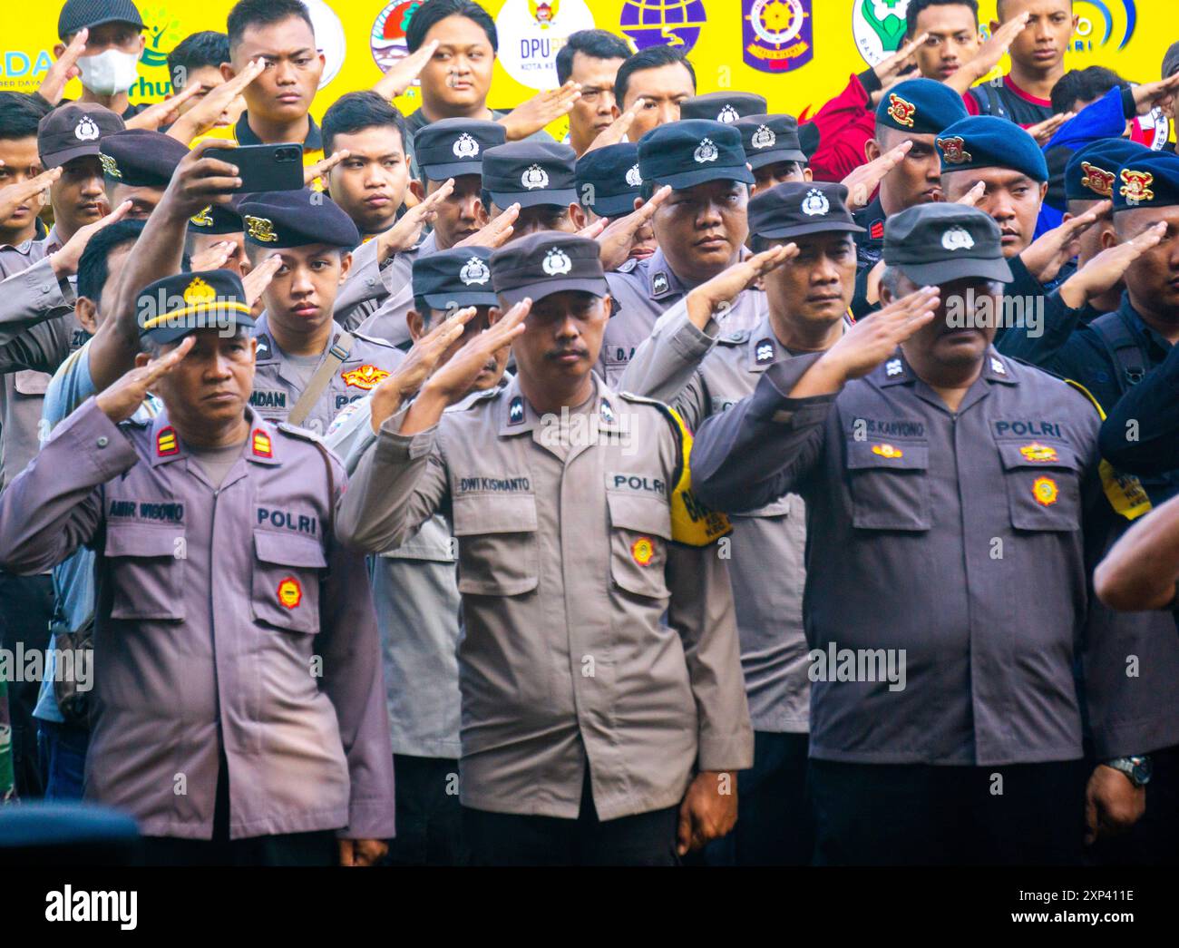 Indonesia police officer hi-res stock photography and images - Alamy