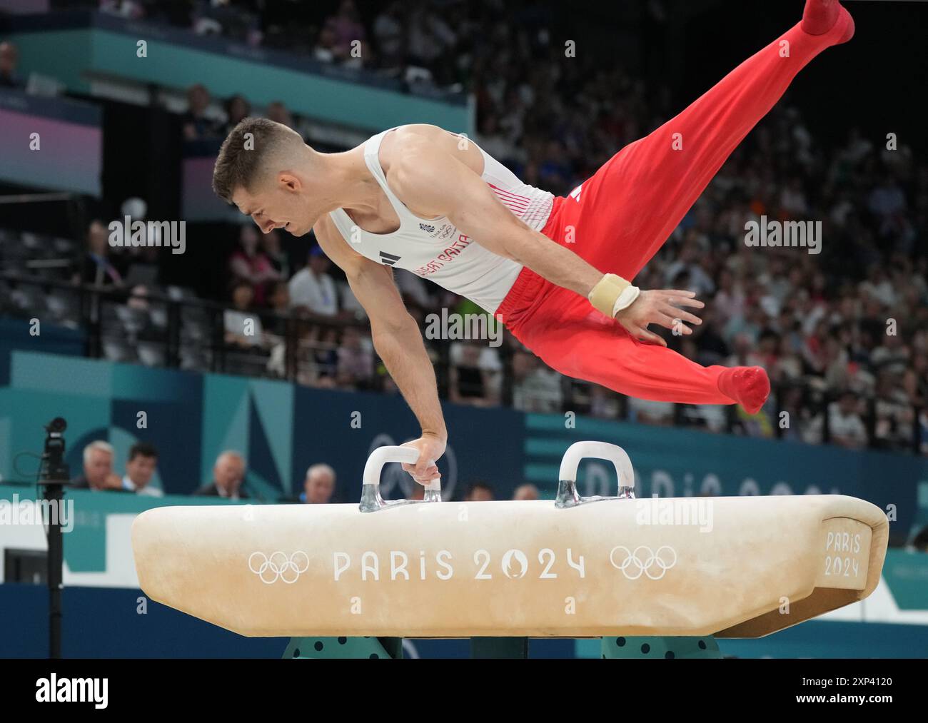 Paris, France. 03rd Aug, 2024. Max Whitlock of Great Britain performs ...