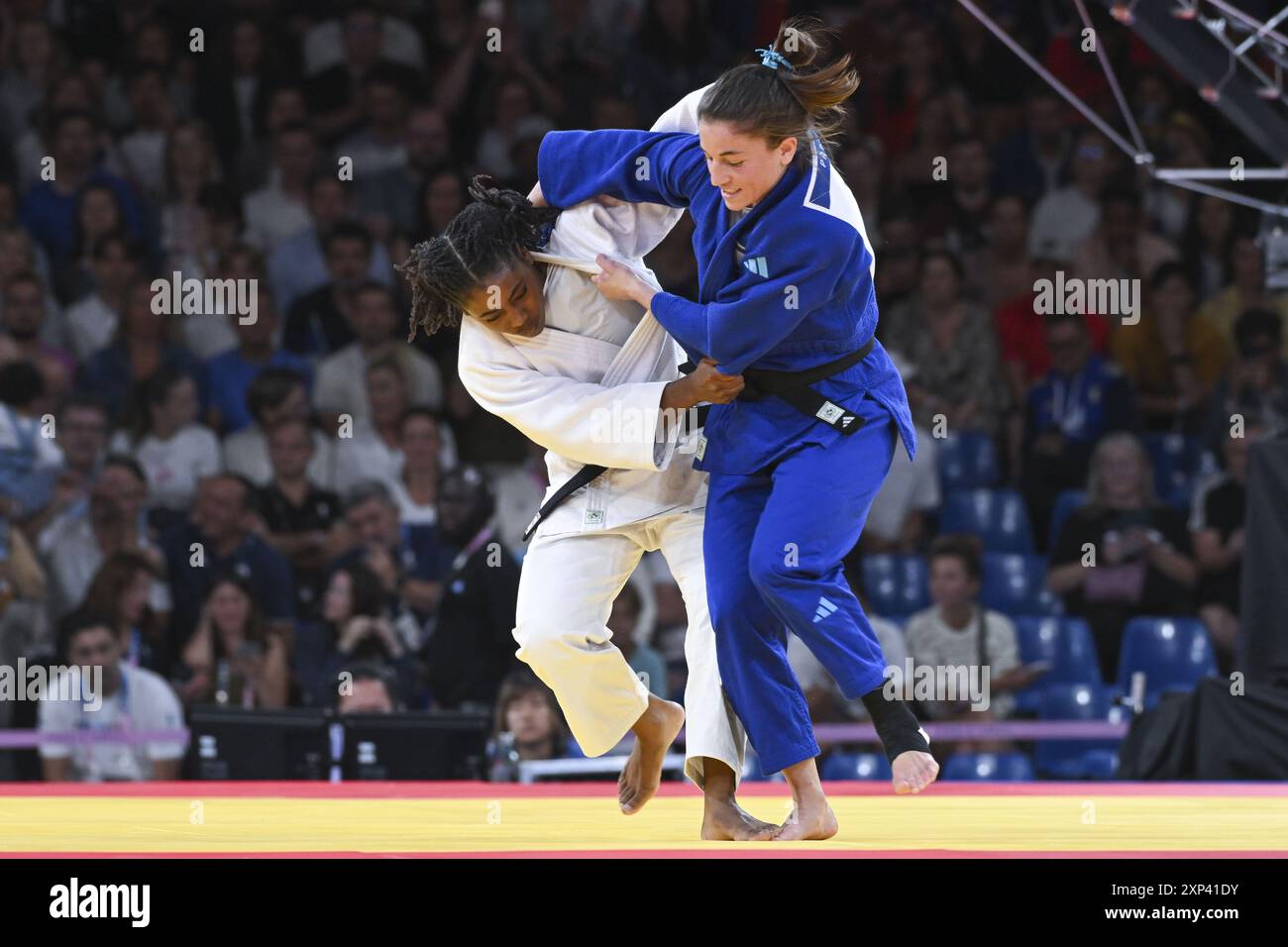 Paris, France. 3rd Aug 2024. Sarah-Leonie Cysique (FRA) vs Timna Nelson ...