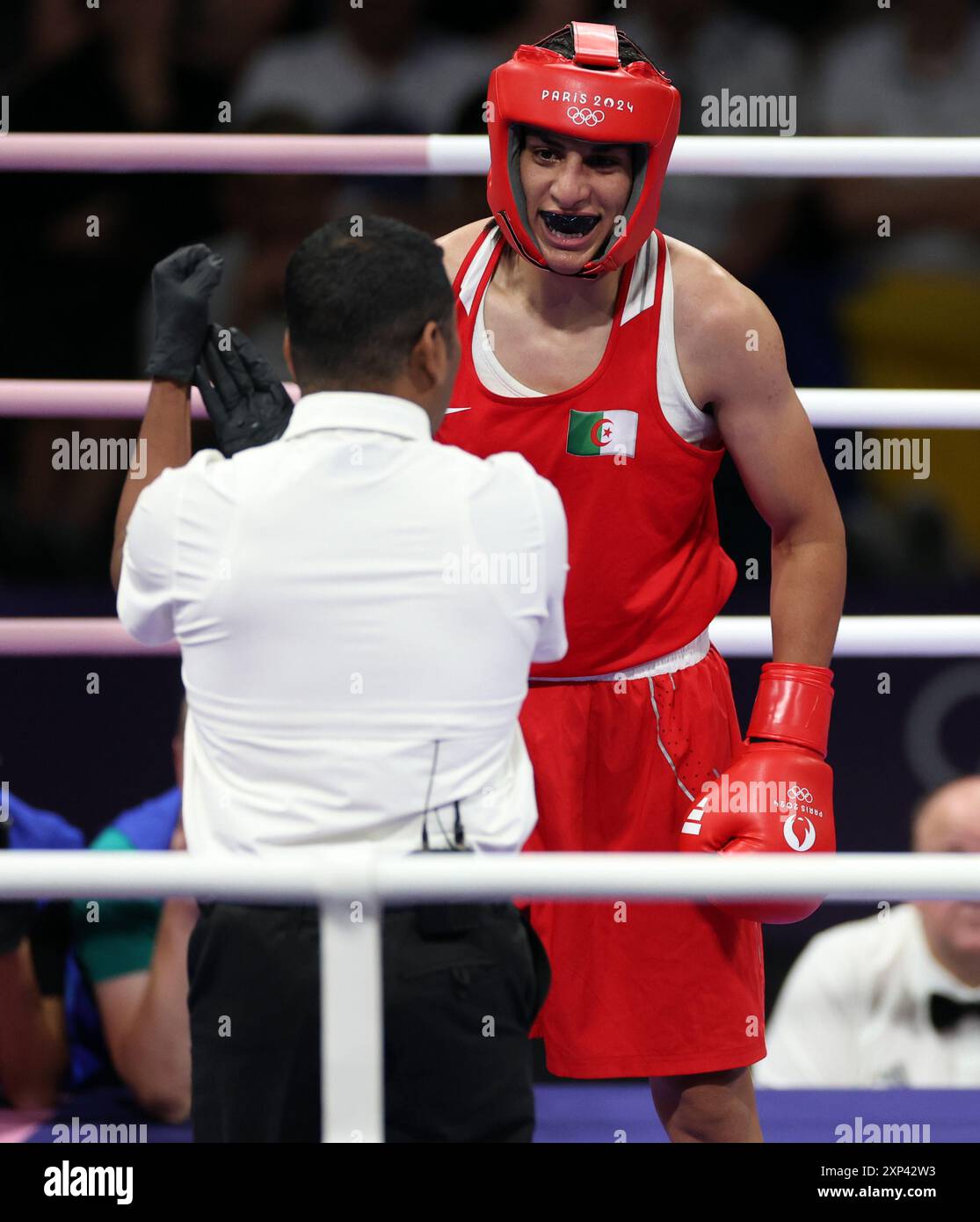 Algeria's Imane Khelif during the Women's 66kg - Quarterfinal bout ...