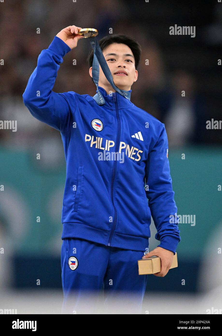 YULO Carlos Edriel of Philippines, gold, reacts during the medal ...