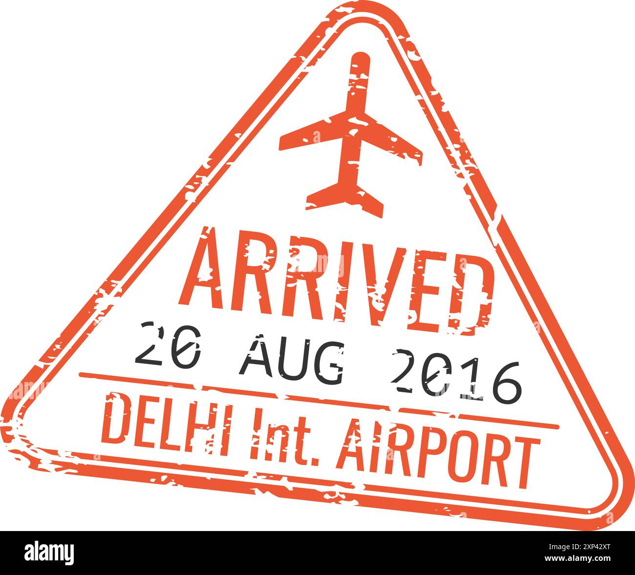Airport visa sign. International travel passport stamp Stock Vector ...