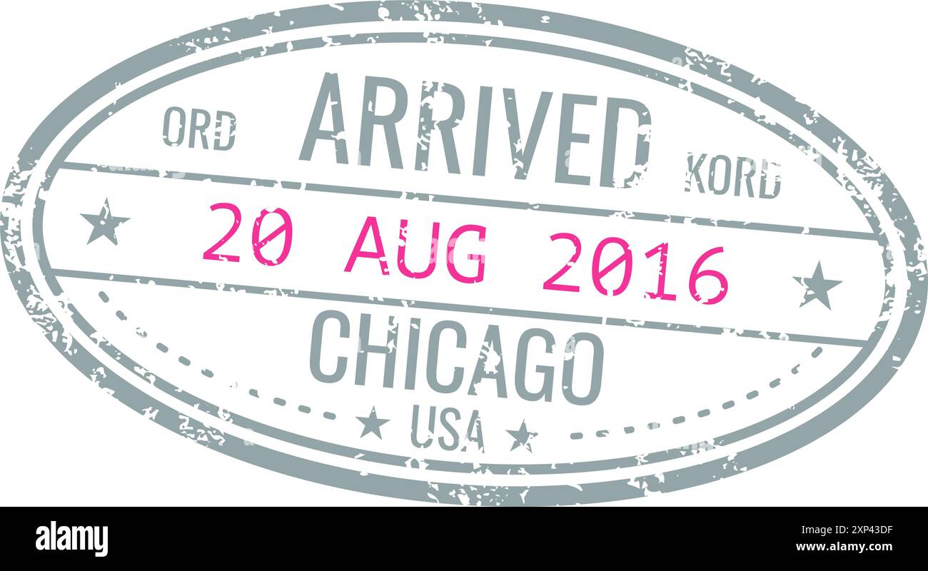 Us visa stamp passport Stock Vector Images - Alamy